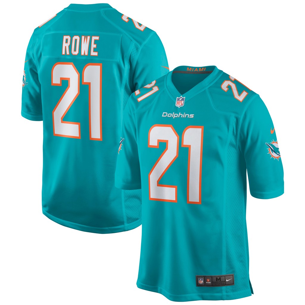 Eric Rowe Miami Dolphins Game Jersey - Aqua Nfl - Bluefink
