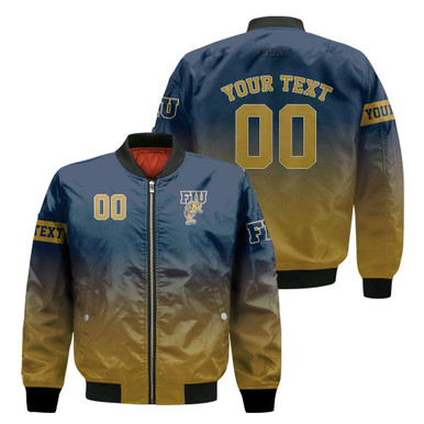 FIU Panthers Fadded Bomber Jacket - NCAA - Bluefink