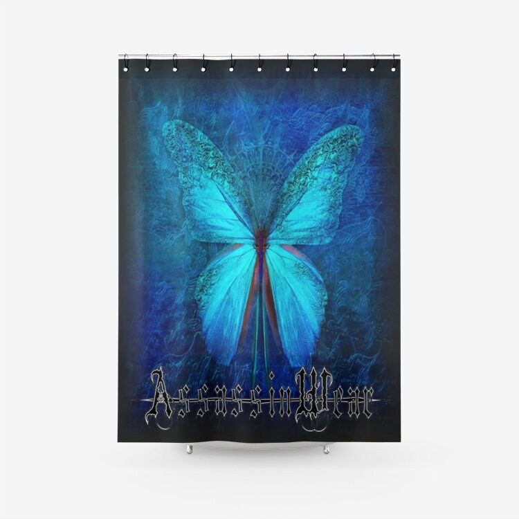 Float like a Butterfly Shower Curtain - Assassin Wear Bathroom Decor ...