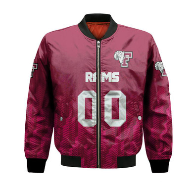 Fordham Rams Bomber Jacket Logo Sport Ombre - NCAA - Bluefink