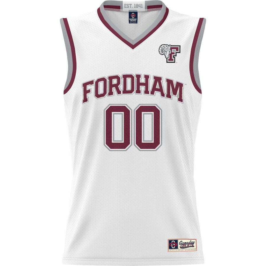 Fordham Rams NIL Men Basketball Custom Jersey - White - Bluefink