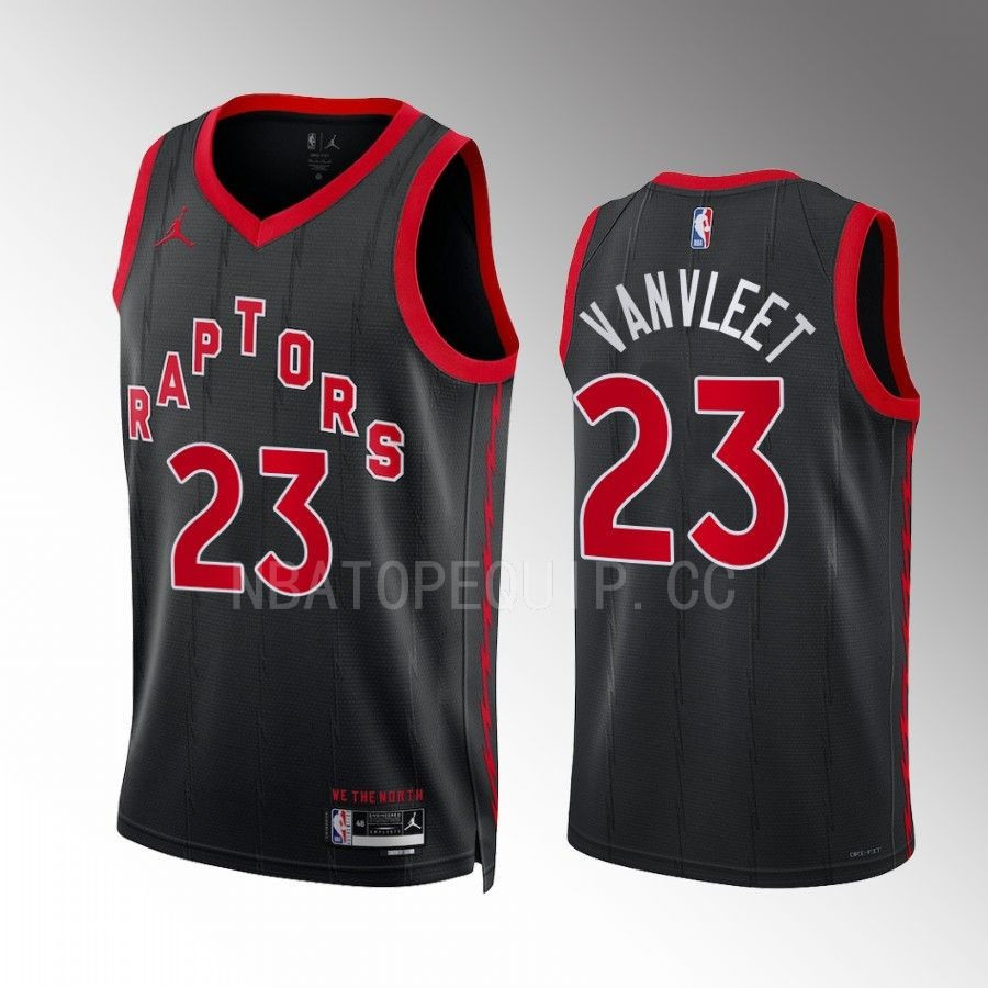 Fred VanVleet 23 Toronto Raptors Black Men Jersey 2022-23 Statement ...