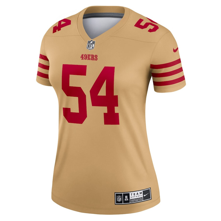 Fred Warner 54 San Francisco 49ers Women's Inverted Legend Jersey ...