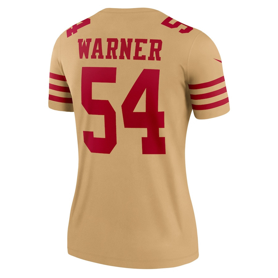 Fred Warner 54 San Francisco 49ers Women's Inverted Legend Jersey ...