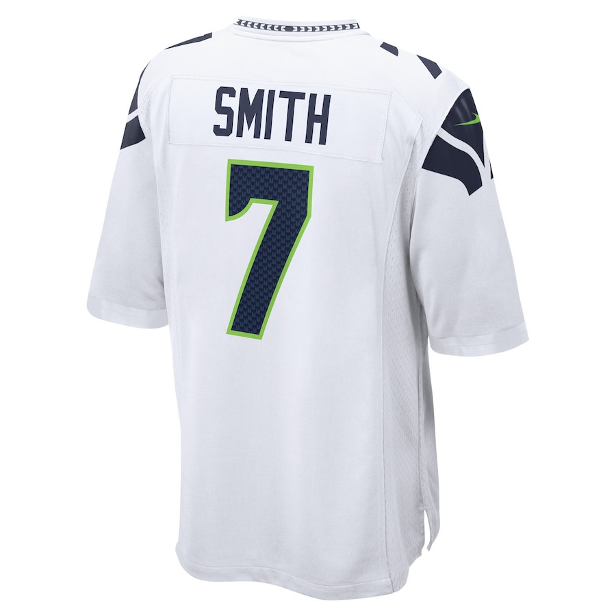 Geno Smith 7 Seattle Seahawks Game Player Jersey - White - Bluefink