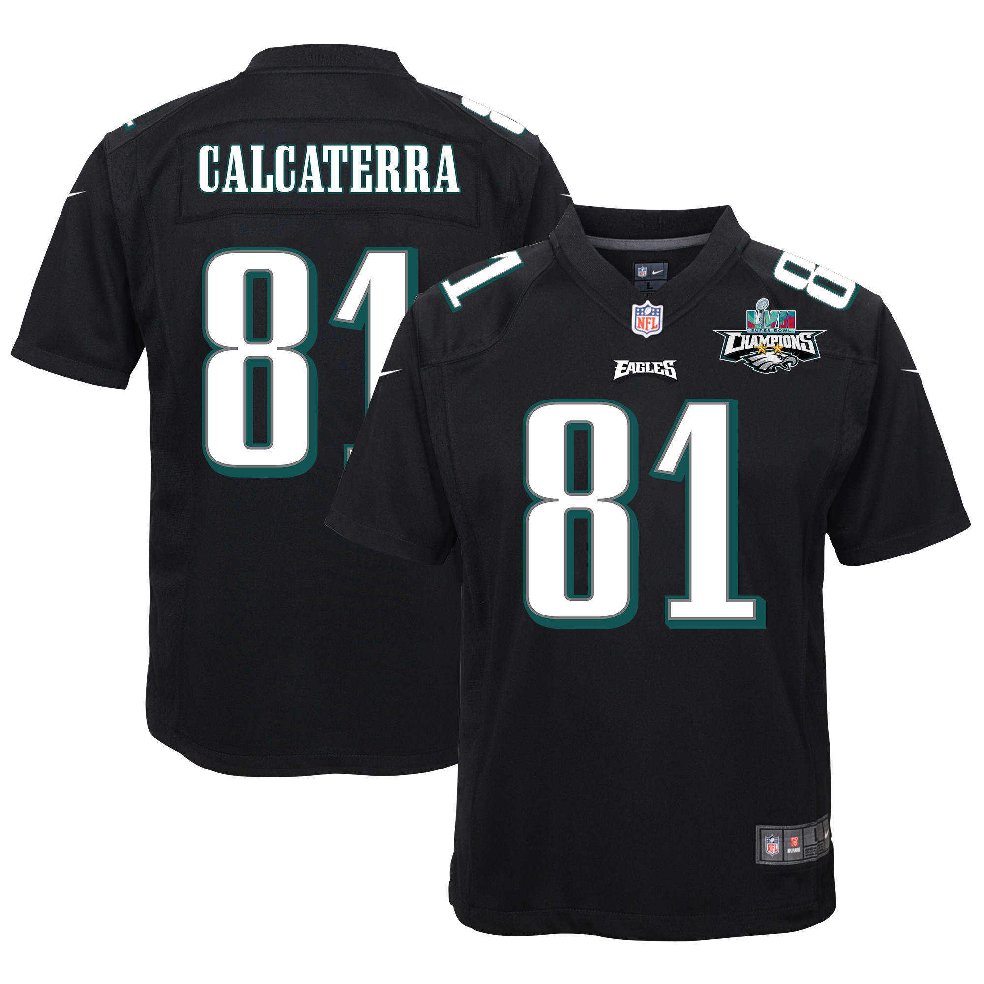 Grant Calcaterra 81 Philadelphia Eagles Super Bowl LVII Champions 2 ...