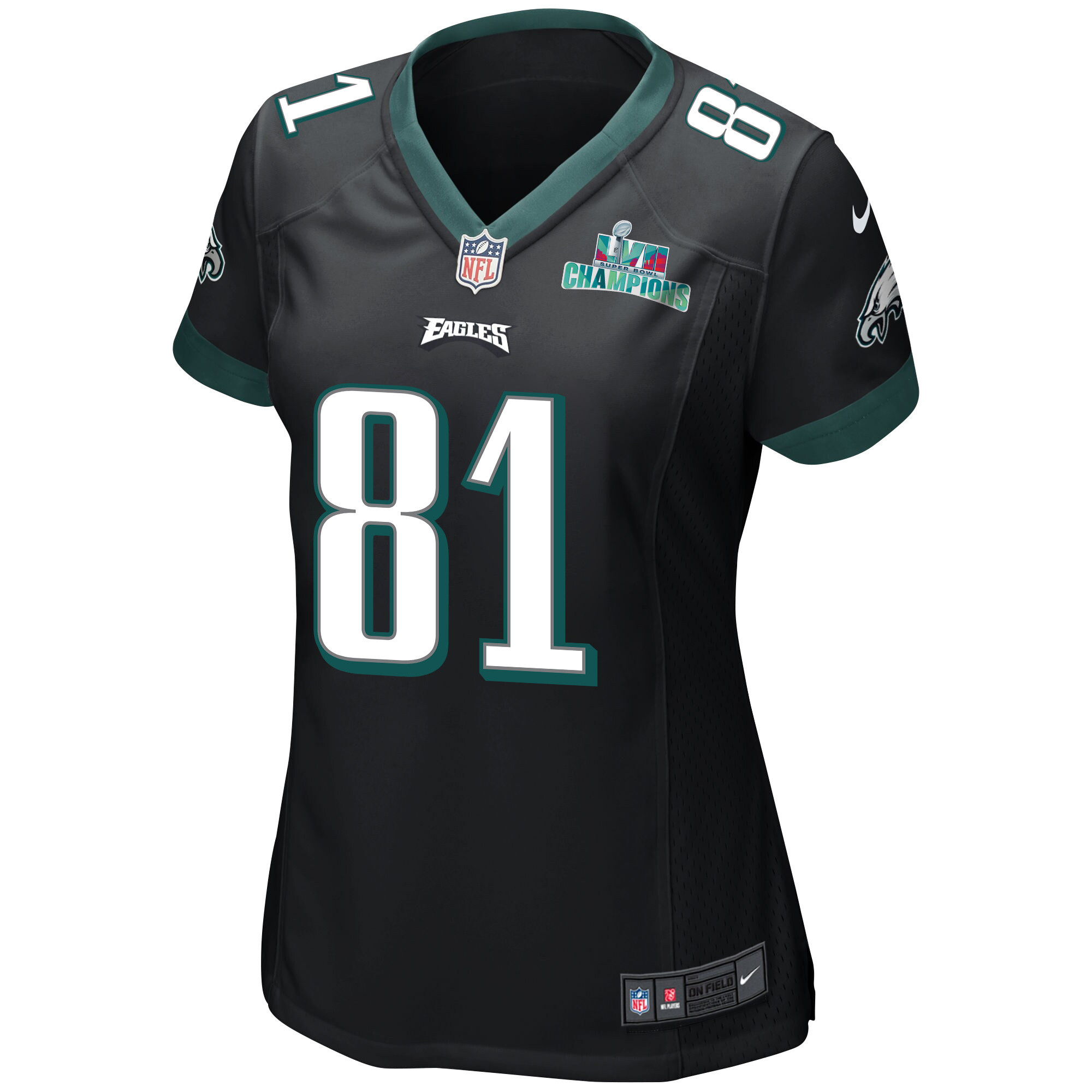 Grant Calcaterra 81 Philadelphia Eagles Super Bowl LVII Champions Women ...