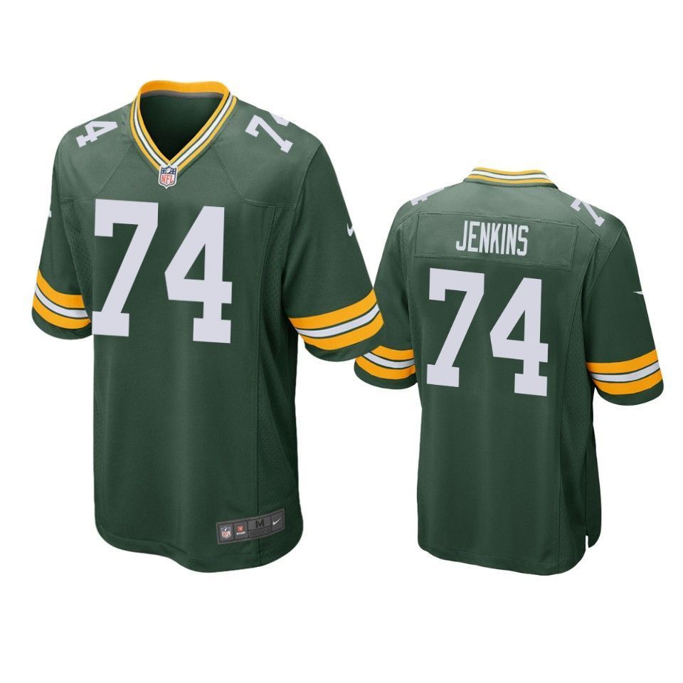 Green Bay Packers Elgton Jenkins 2019 Nfl Draft Green Game Jersey ...