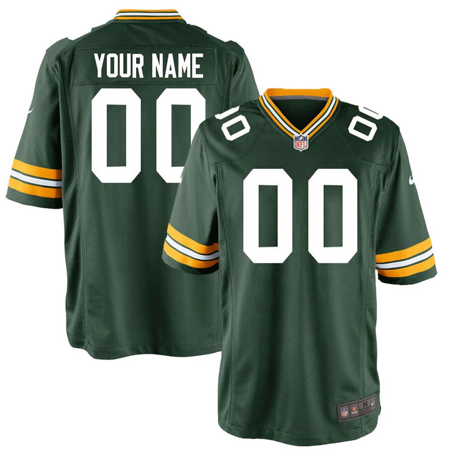 Green Bay Packers Nike Custom Game Jersey - Green - Bluefink