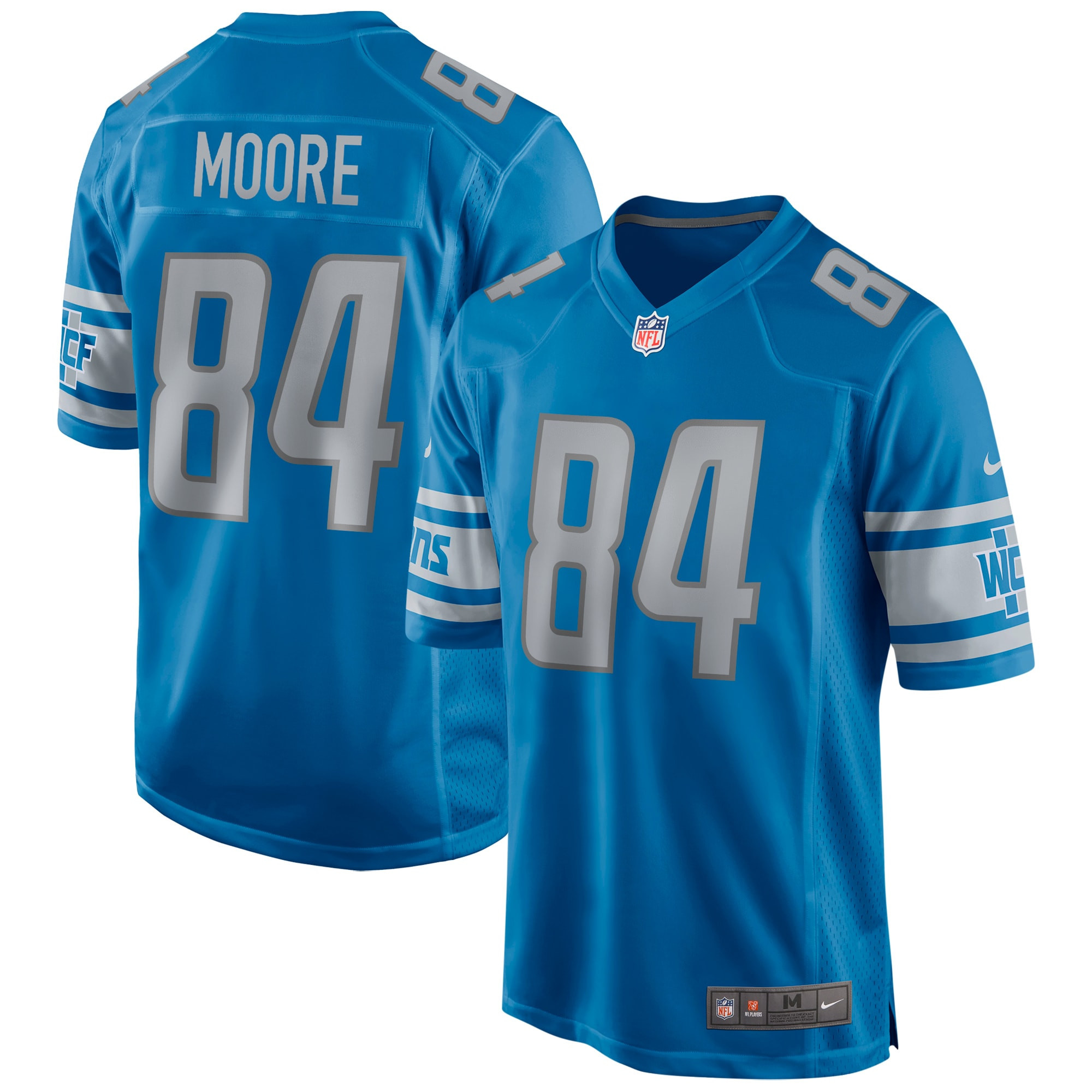 Herman Moore Detroit Lions Game Retired Player Jersey - Blue Nfl - Bluefink