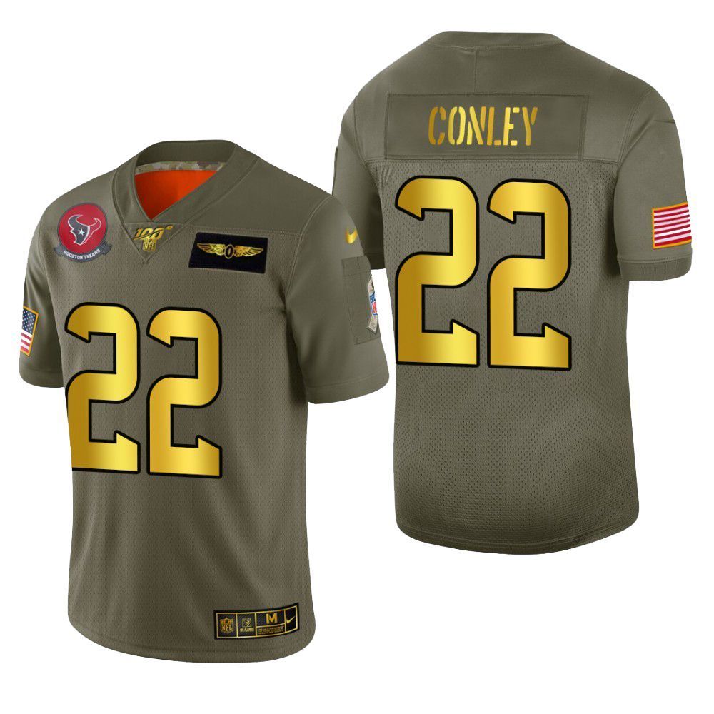 Houston Texans Gareon Conley 2019 Salute To Service Nfl 100 Mens Jersey ...