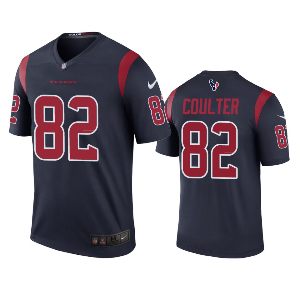 Houston Texans Isaiah Coulter Navy Color Rush Legend Jersey - Bluefink