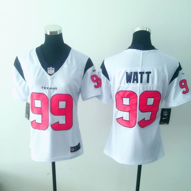 Houston Texans Jj Watt #99 Nfl 2020 White Womens Jersey - Bluefink