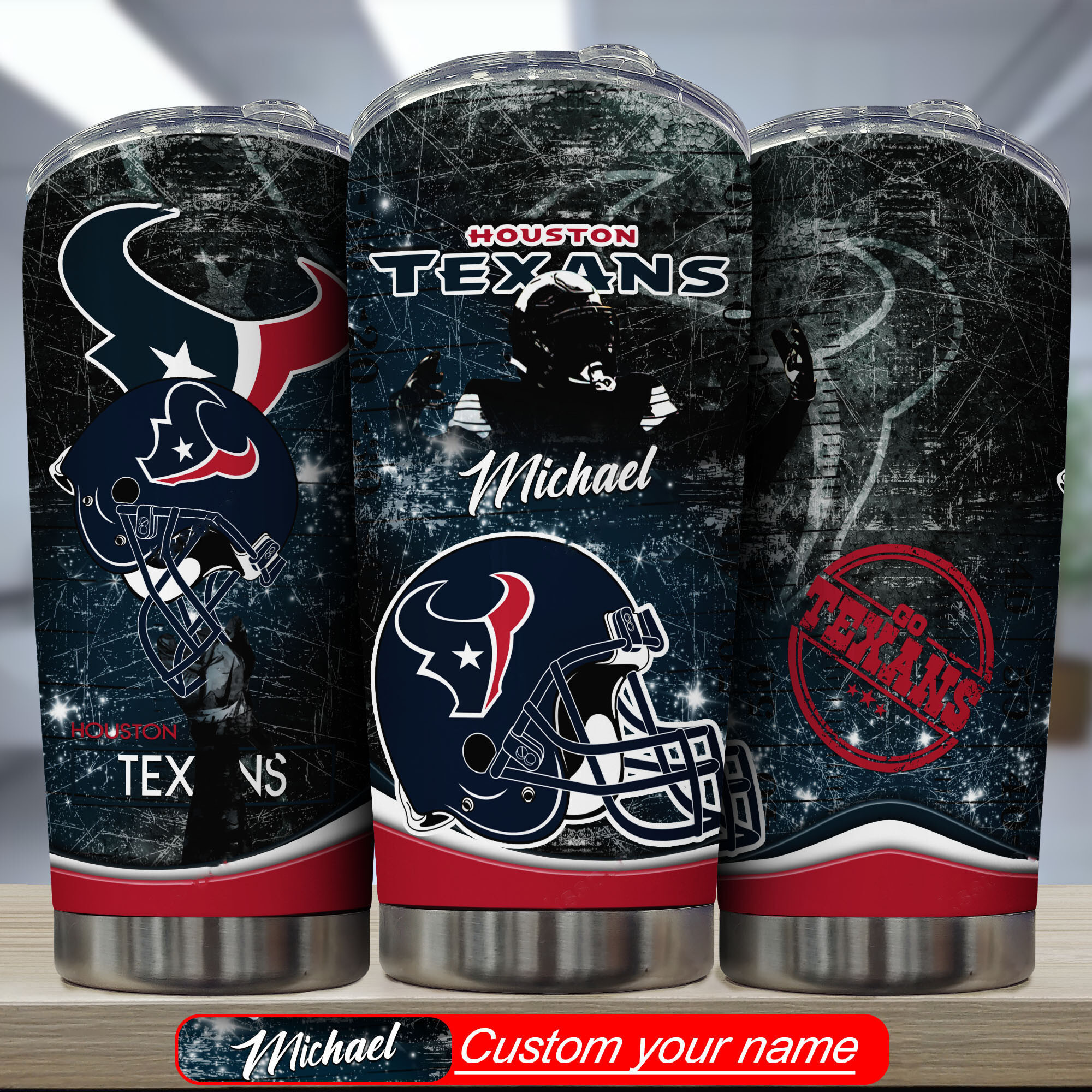 Houston Texans Personalized Tumbler - Custom Name, High Quality Design ...