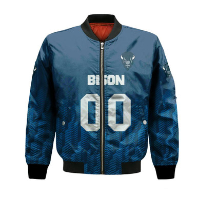 Howard Bison Bomber Jacket Logo Sport Ombre - NCAA - Bluefink