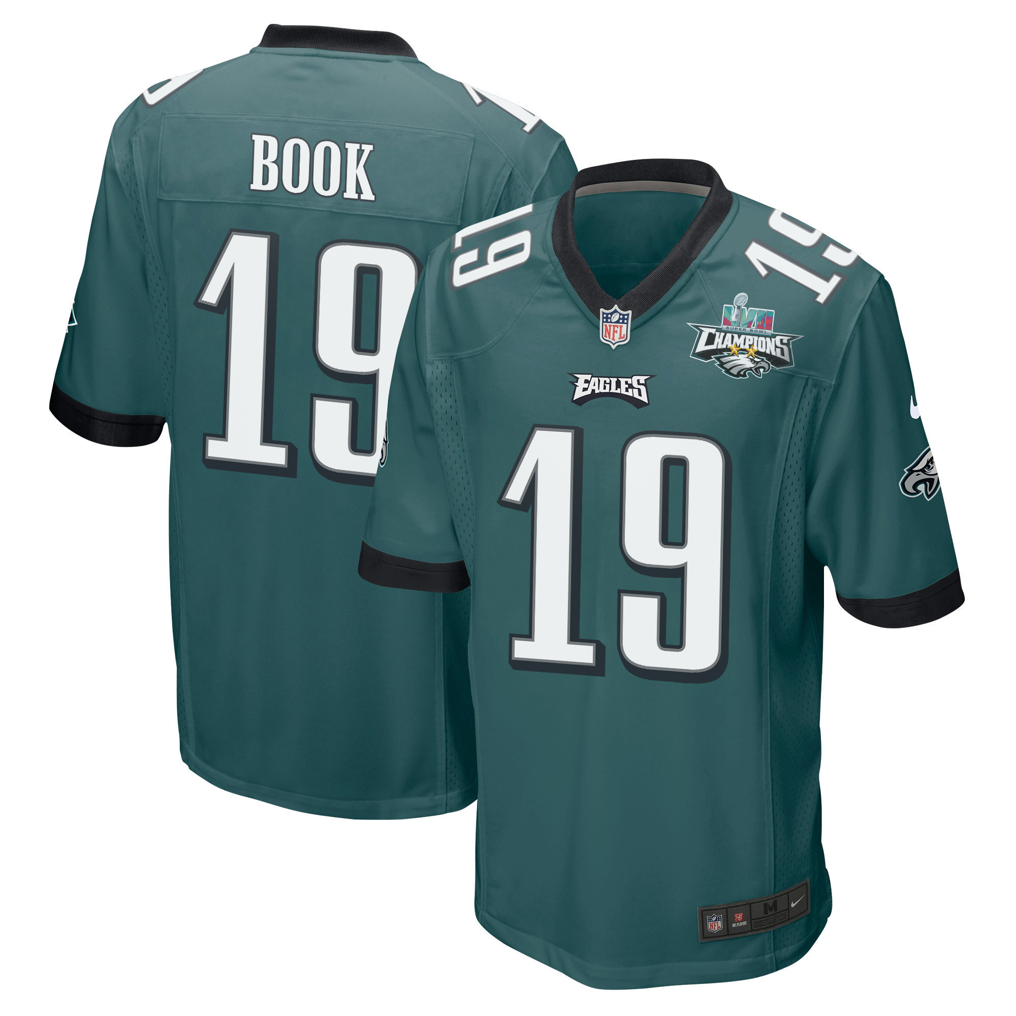 Ian Book 19 Philadelphia Eagles Super Bowl LVII Champions 2 Stars Men ...