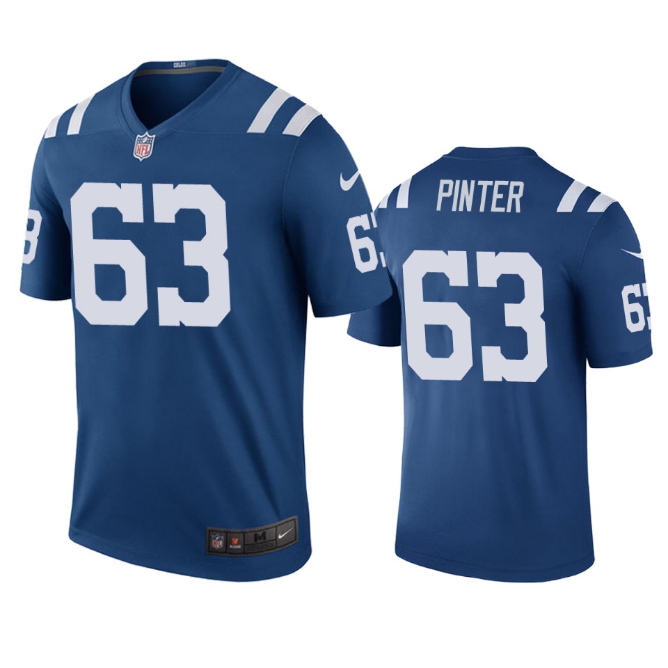Indianapolis Colts Danny Pinter Royal Color Rush Legend Jersey - Bluefink