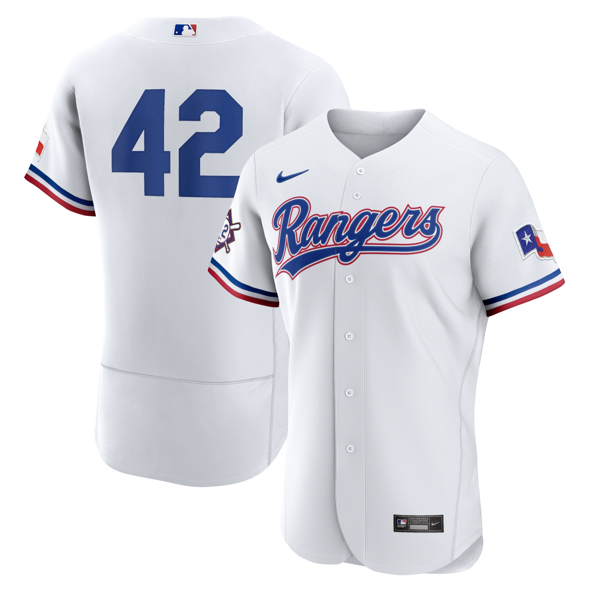 Jackie Robinson Texas Rangers Authentic Player Jersey - White Mlb ...