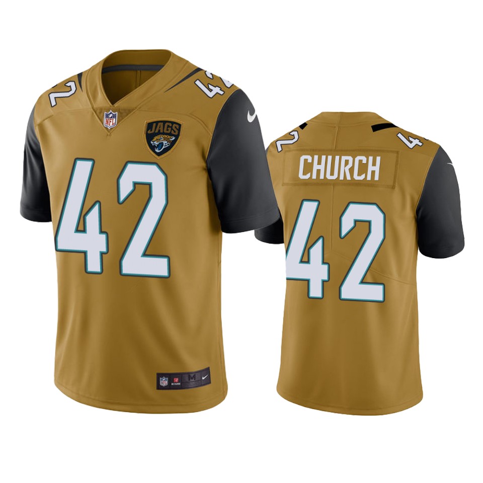 Jacksonville Jaguars Barry Church Gold Nike Color Rush Limited Jersey ...