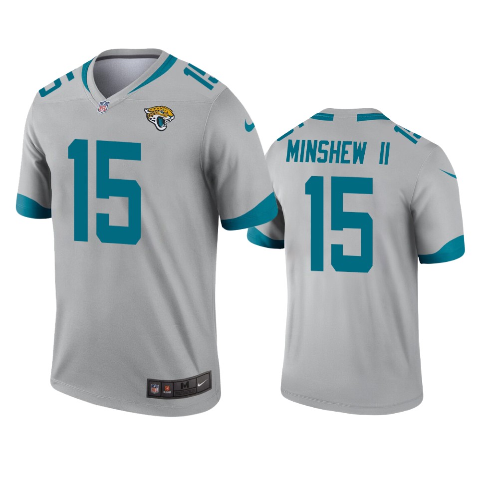Jacksonville Jaguars Gardner Minshew Silver Inverted Legend Jersey ...