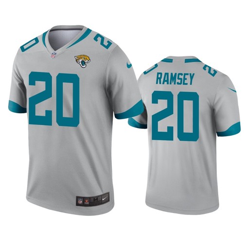 Jacksonville Jaguars Jalen Ramsey Silver Inverted Legend Jersey - Bluefink