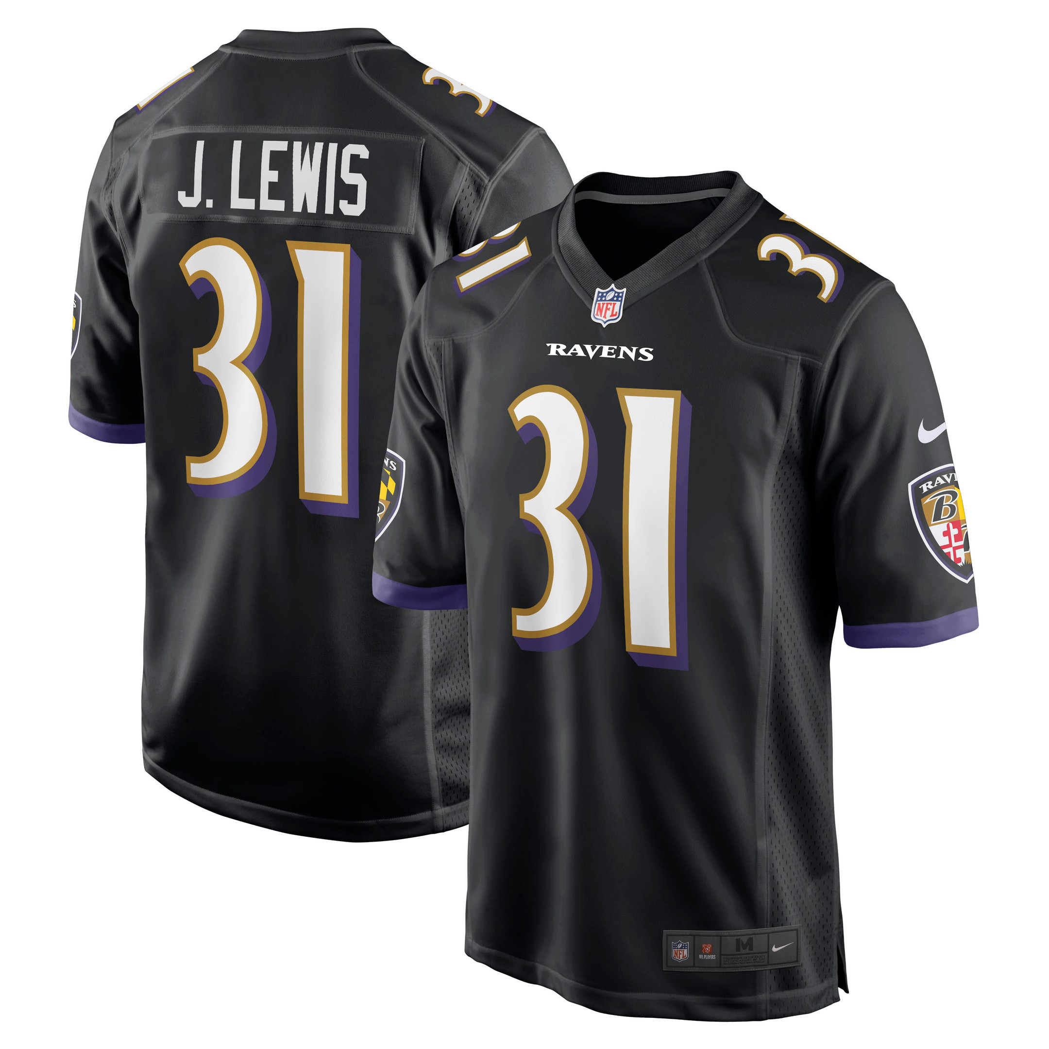Jamal Lewis Baltimore Ravens Retired Player Jersey Black Nfl - Bluefink