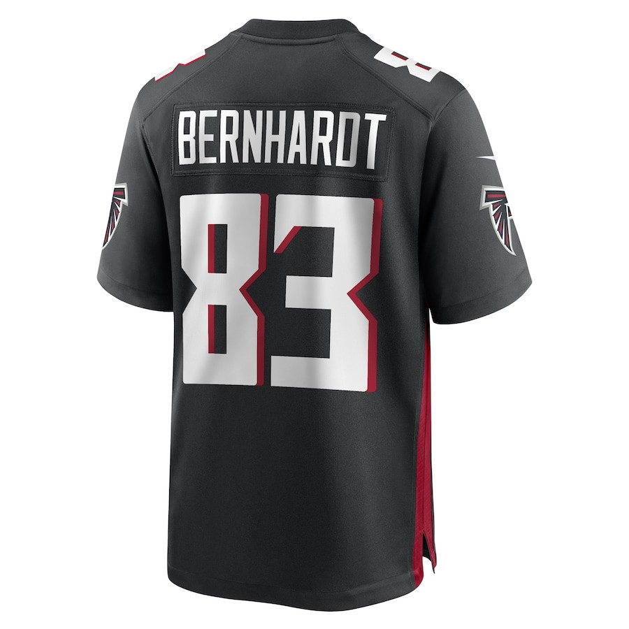 Jared Bernhardt Atlanta Falcons Game Player Jersey - Black - Bluefink
