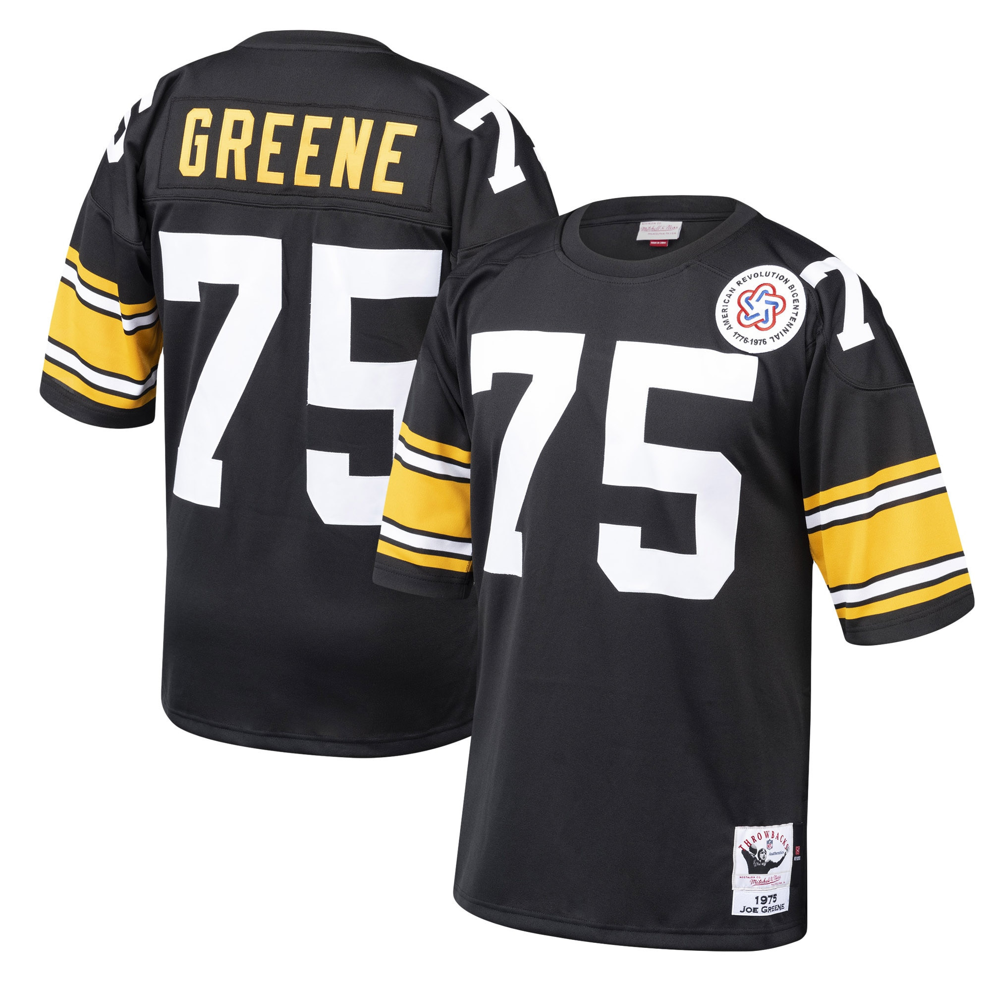 Joe Greene Pittsburgh Steelers Mitchell & Ness 1975 Authentic Throwback ...