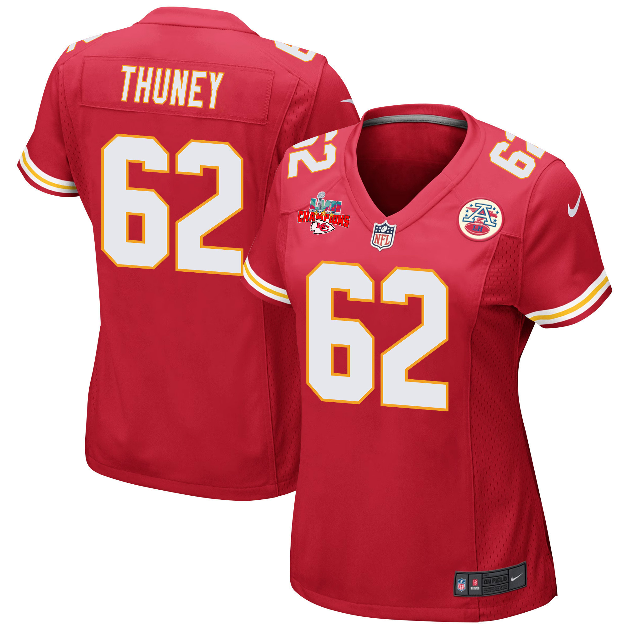 Joe Thuney 62 Kansas City Chiefs Super Bowl LVII Champions 3 Stars ...