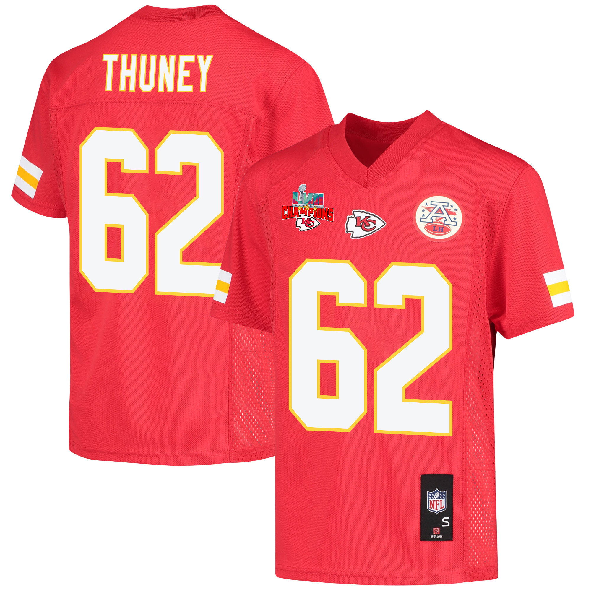 Joe Thuney 62 Kansas City Chiefs Super Bowl LVII Champions 3 Stars ...