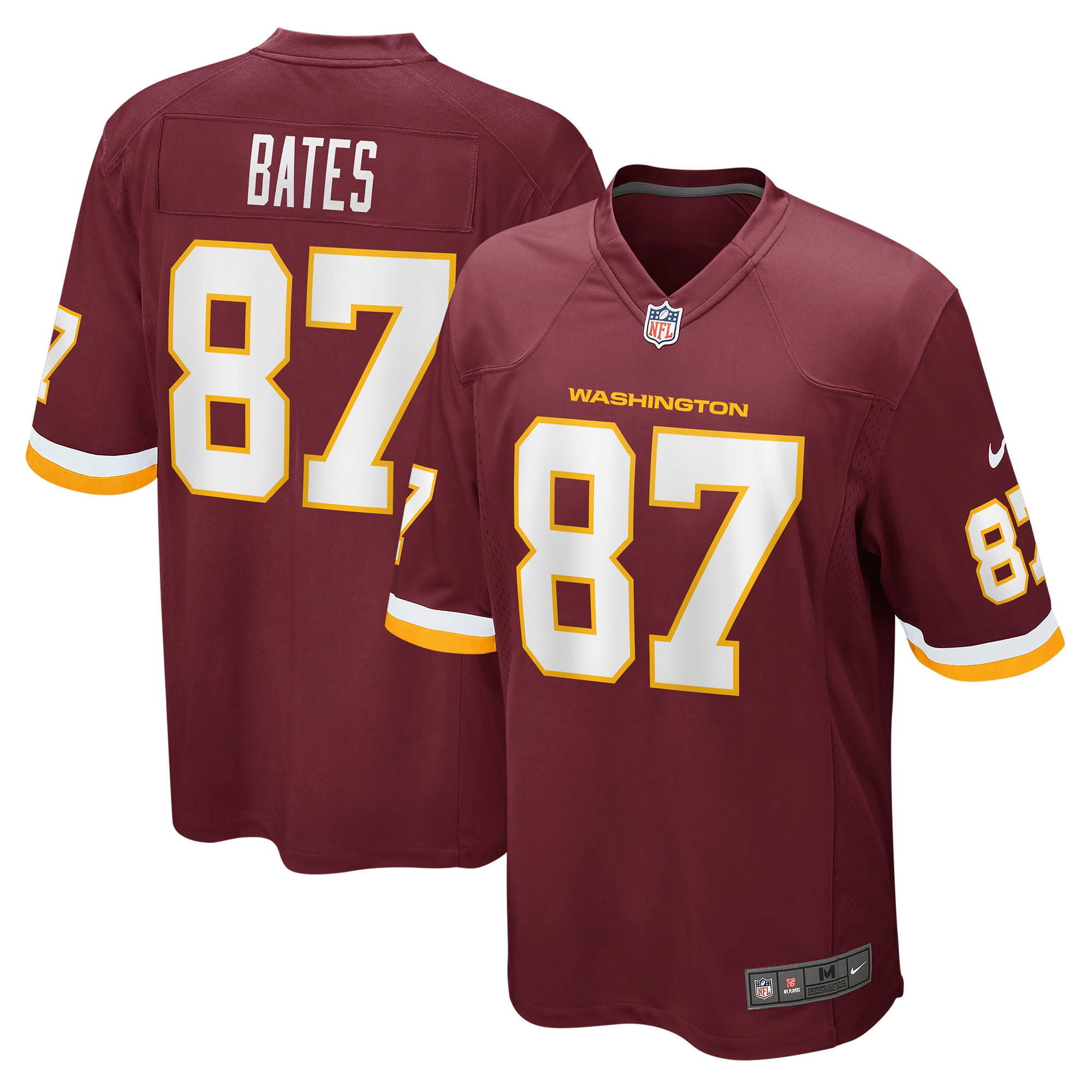 John Bates Washington Football Team Game Jersey - Burgundy Nfl - Bluefink