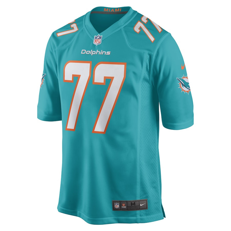 John Jenkins Miami Dolphins Game Player Jersey - Aqua - Bluefink