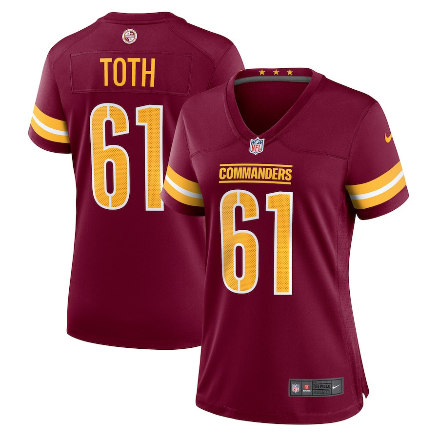 Jon Toth Washington Commanders Women's Game Player Jersey - Burgundy ...