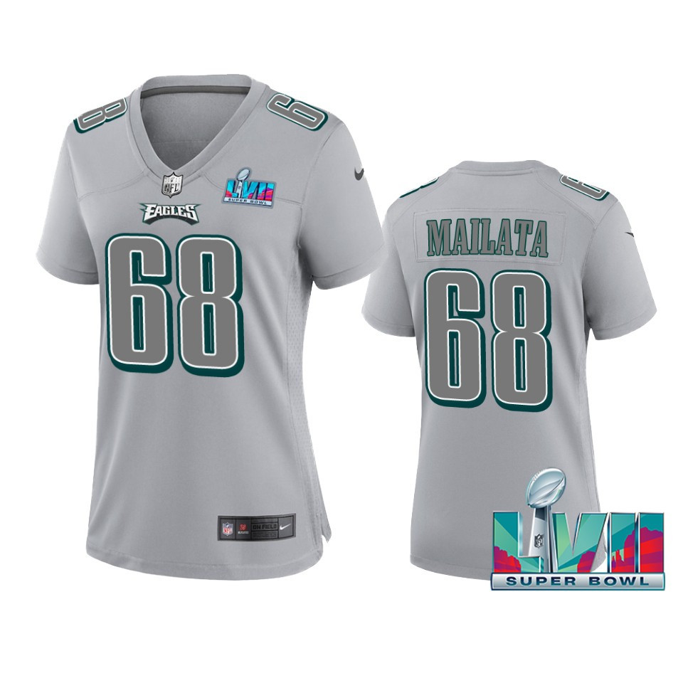 Jordan Mailata 68 Philadelphia Eagles Super Bowl LVII Game Jersey ...