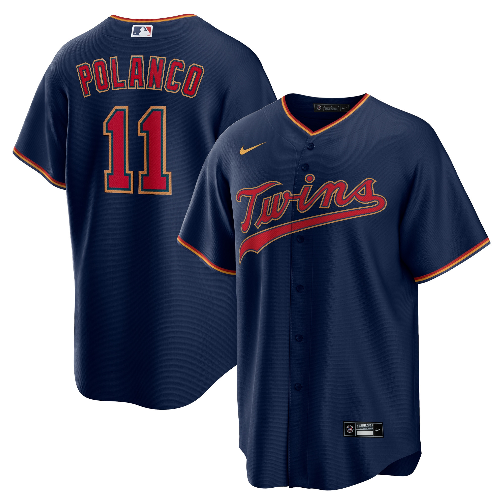 Jorge Polanco Minnesota Twins Alternate Replica Player Name Jersey ...