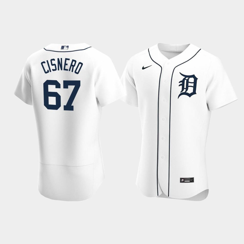 Jose Cisnero 67 Detroit Tigers White Home Jersey - Bluefink