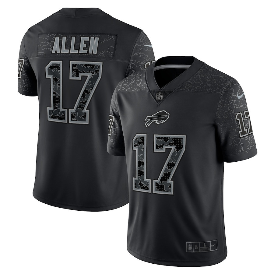 Josh Allen Buffalo Bills RFLCTV Limited Jersey - Black - Bluefink