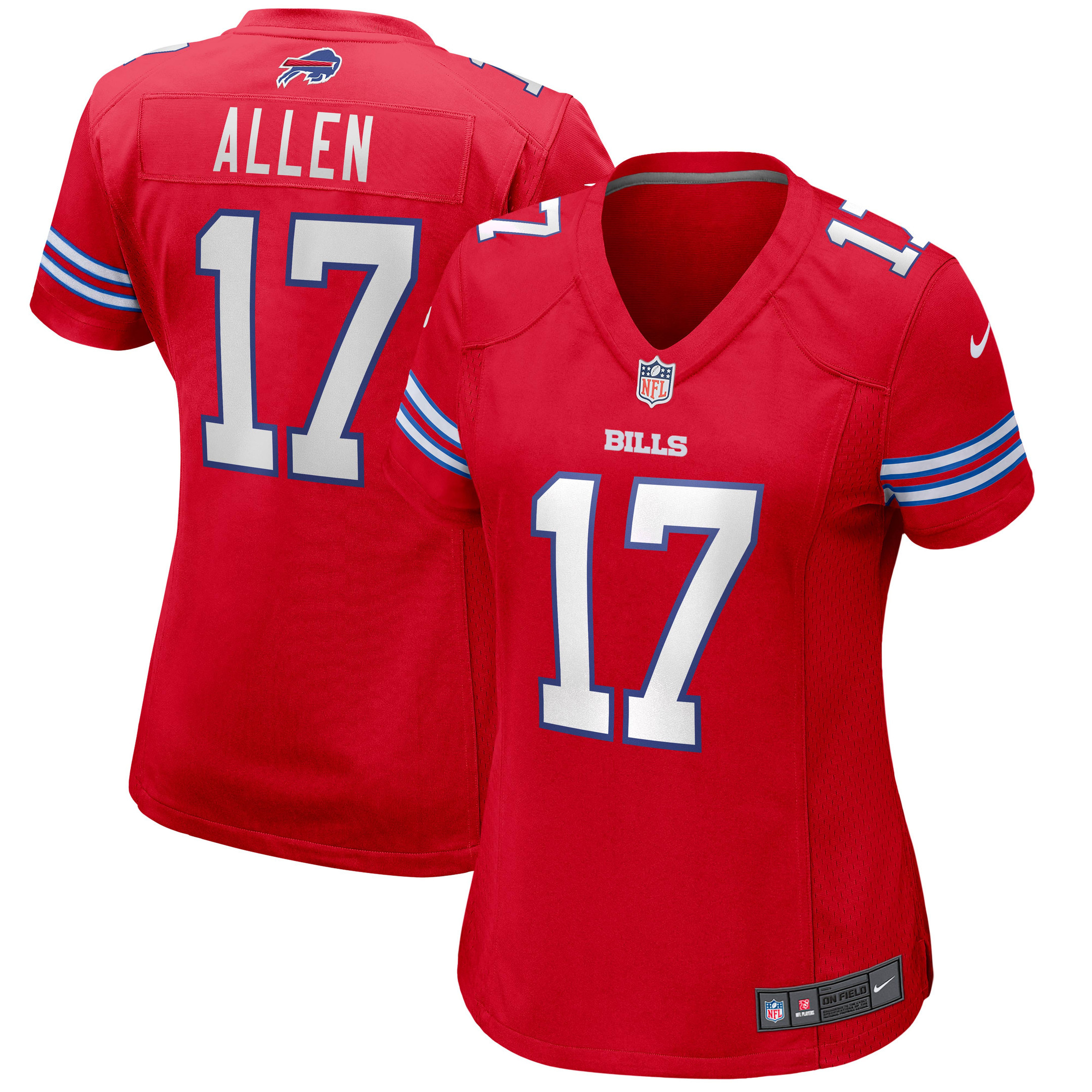 Josh Allen Buffalo Bills Womens Alternate Game Player Jersey Red Nfl ...