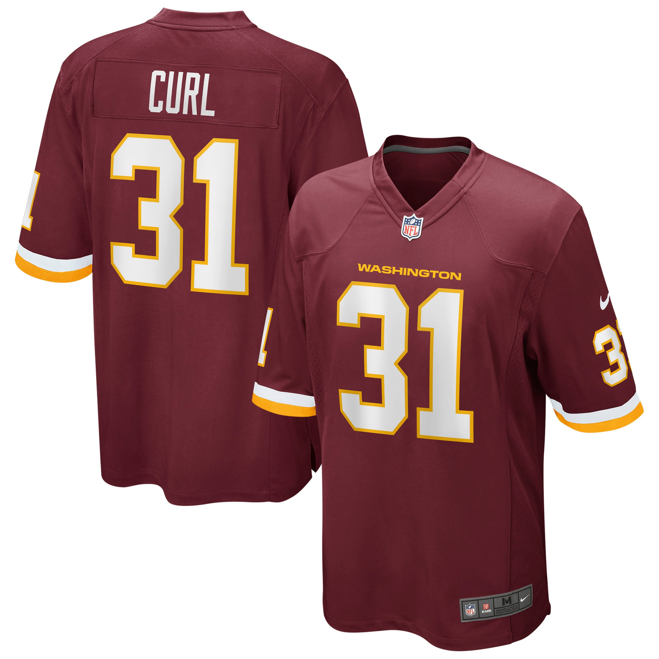 Kamren Curl Washington Football Team Game Player Jersey - Burgundy Nfl ...