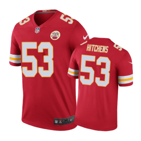 Kansas City Chiefs #53 Anthony Hitchens Nike Color Rush Red Jersey ...
