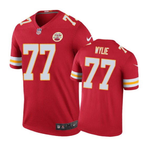 Kansas City Chiefs #77 Andrew Wylie Nike Color Rush Red Jersey - Bluefink
