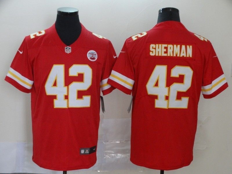 Kansas City Chiefs Anthony Sherman #42 Nfl 2020 Red Jersey - Bluefink