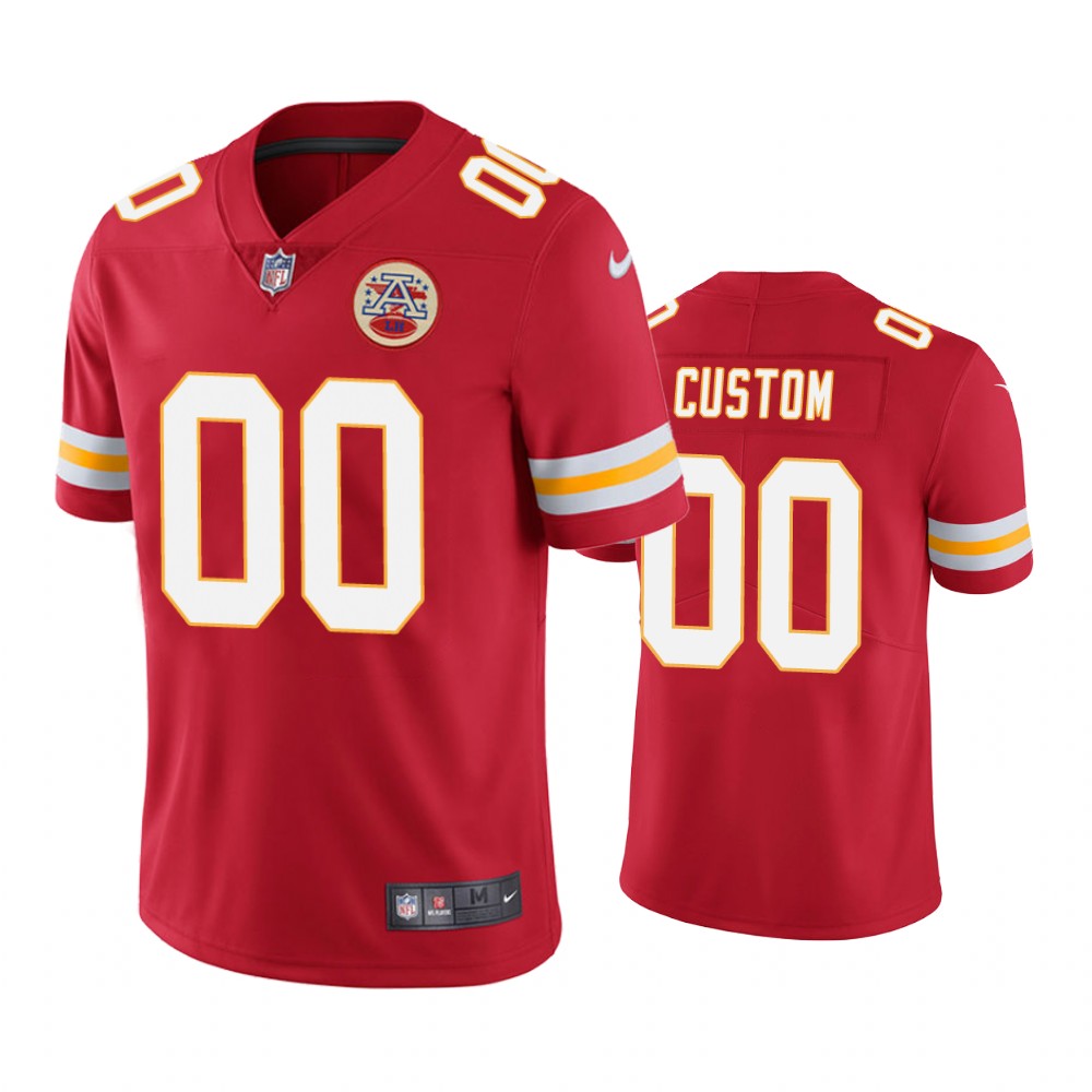 Kansas City Chiefs Custom Red Nike Color Rush Limited Jersey - Bluefink