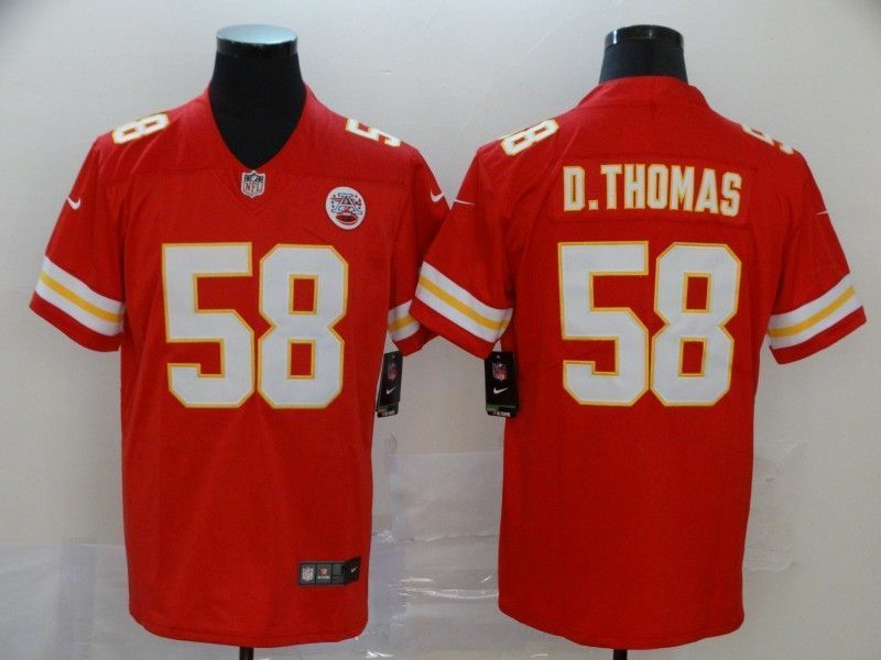 Kansas City Chiefs Derrick Thomas #58 Nfl 2020 Orange Jersey - Bluefink