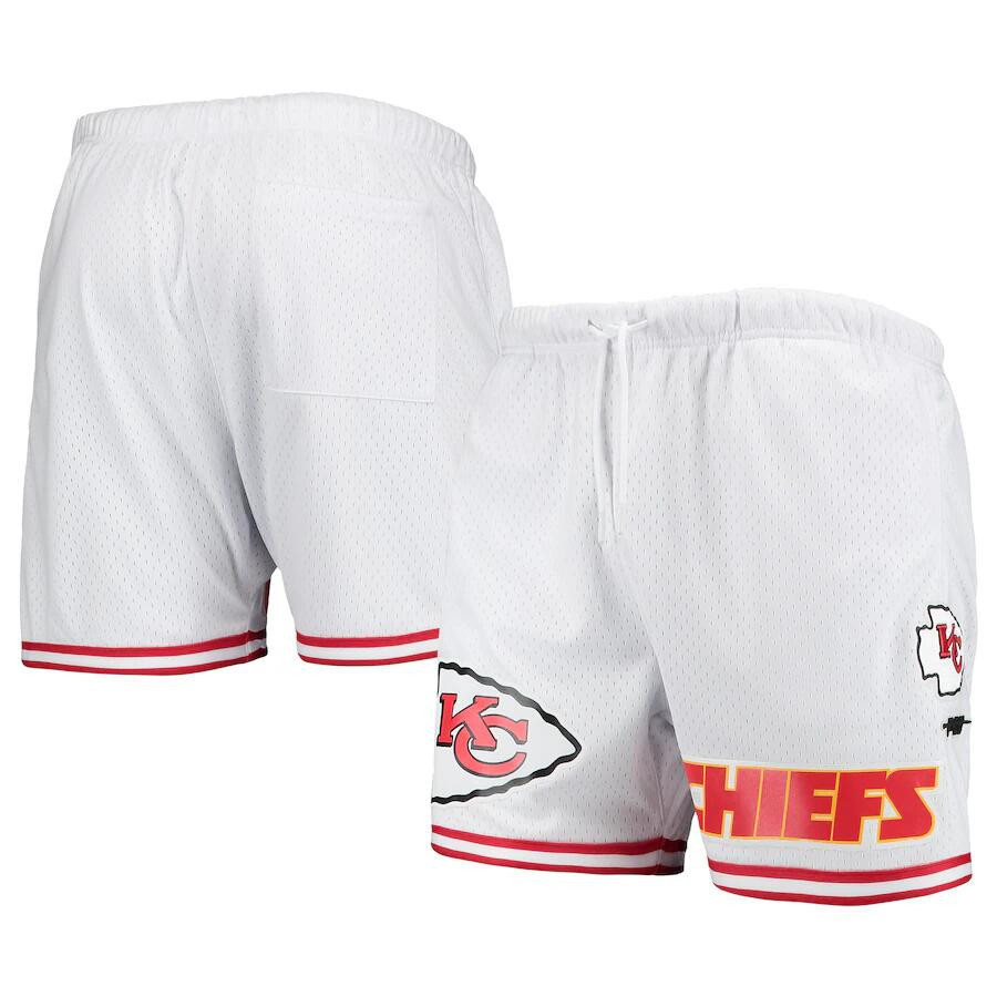 Kansas City Chiefs Team Standard Mesh Shorts - White - Bluefink