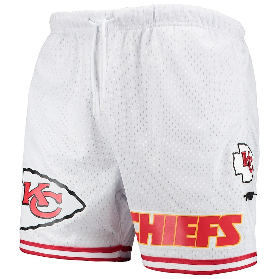 Kansas City Chiefs Team Standard Mesh Shorts - White - Bluefink