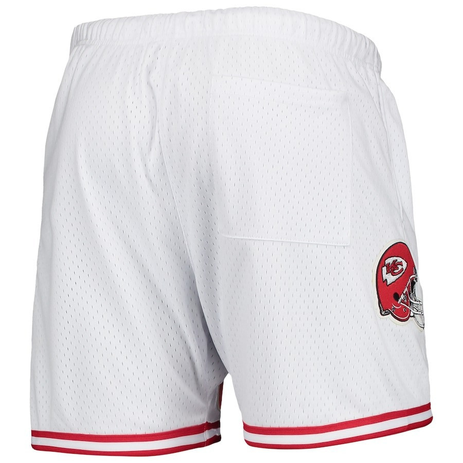 Kansas City Chiefs Team White Mesh Shorts - Men - Bluefink