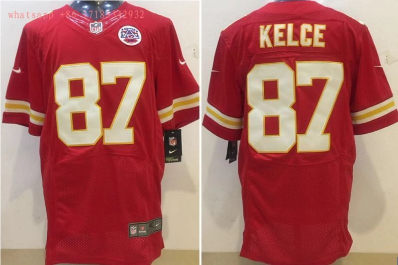 Kansas City Chiefs Travis Kelce #87 Nfl Red Jersey Jersey - Bluefink