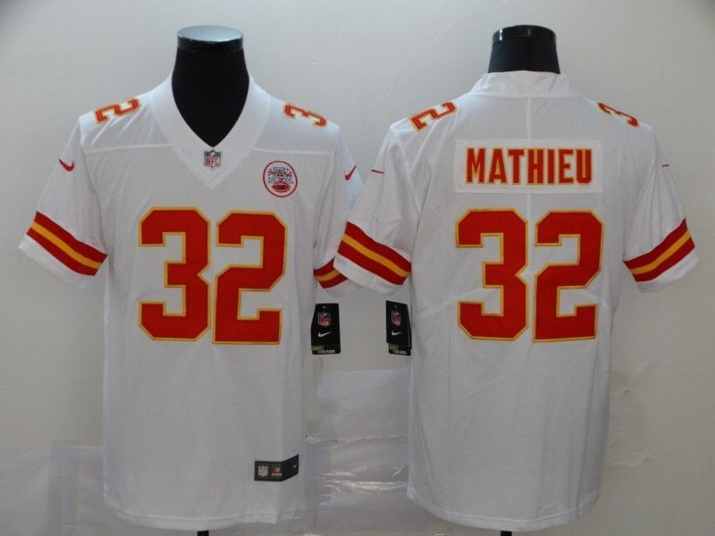 Kansas City Chiefs Tyrann Mathieu #32 Nfl White Jersey Jersey - Bluefink