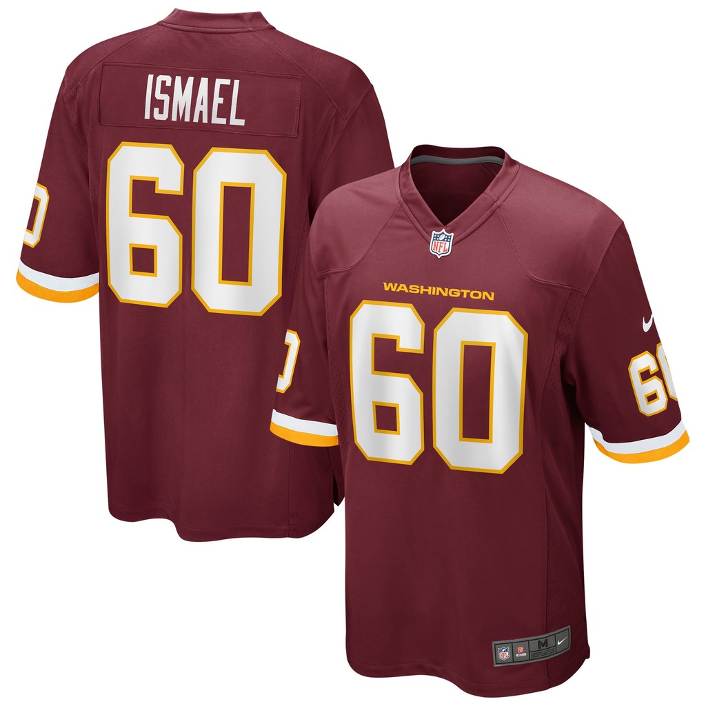 Keith Ismael Washington Football Team Game Player Jersey - Burgundy Nfl ...